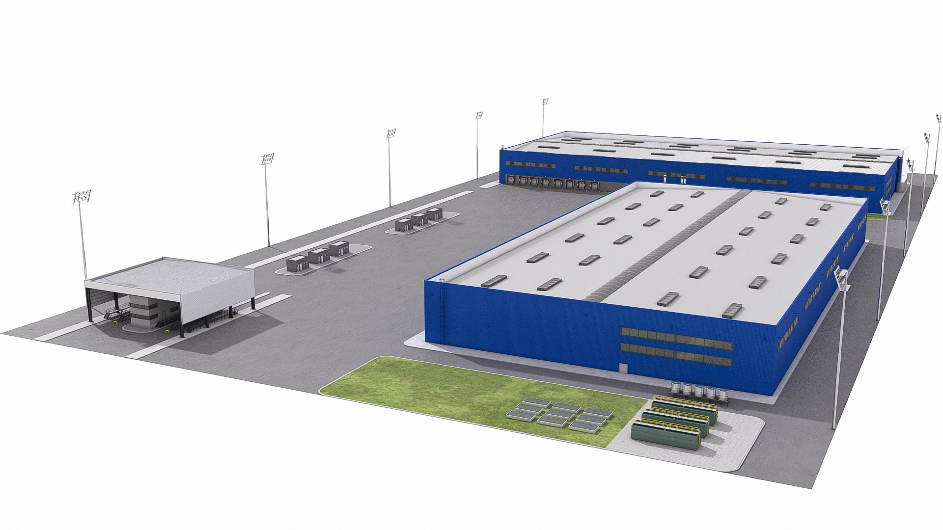 Industrial Complex 01 3D Model - TurboSquid 2060894