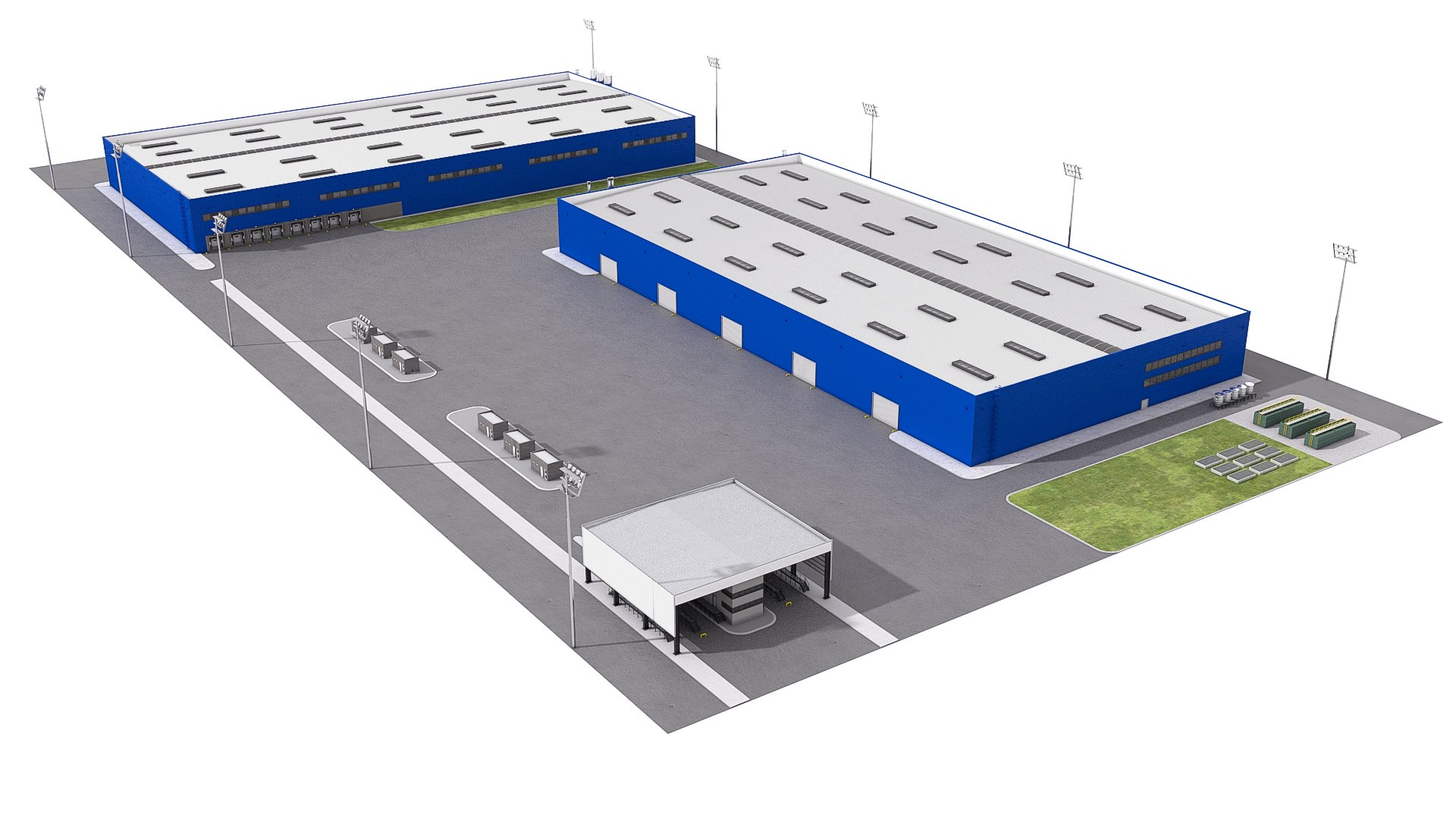 Industrial Complex 01 3D Model - TurboSquid 2060894