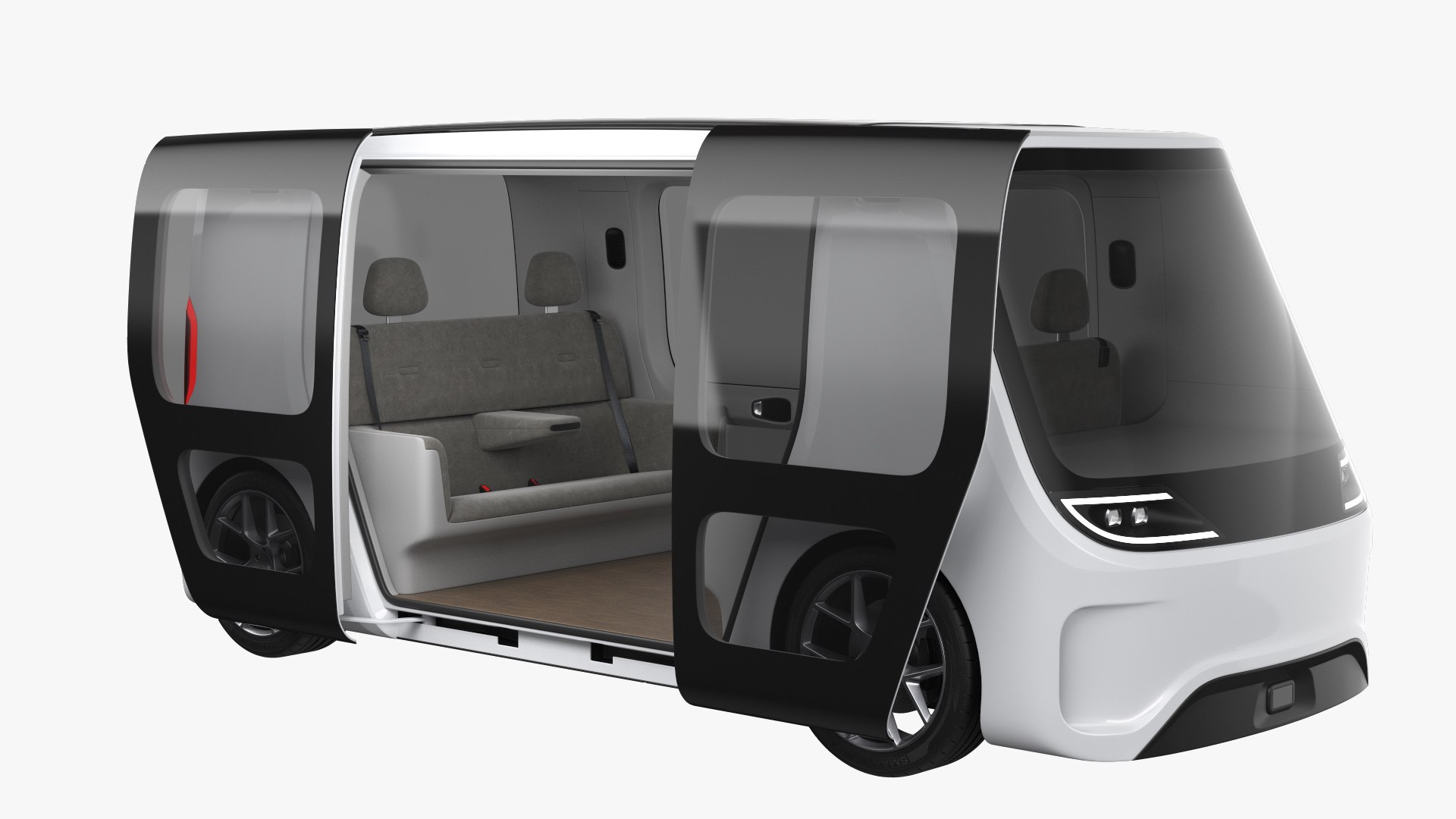 Self-Driving Shuttle Concept 2 3D Model - TurboSquid 2035412