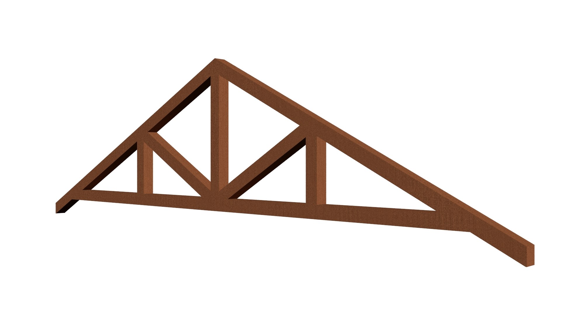 Parametric Howe Truss 3D - TurboSquid 2285685