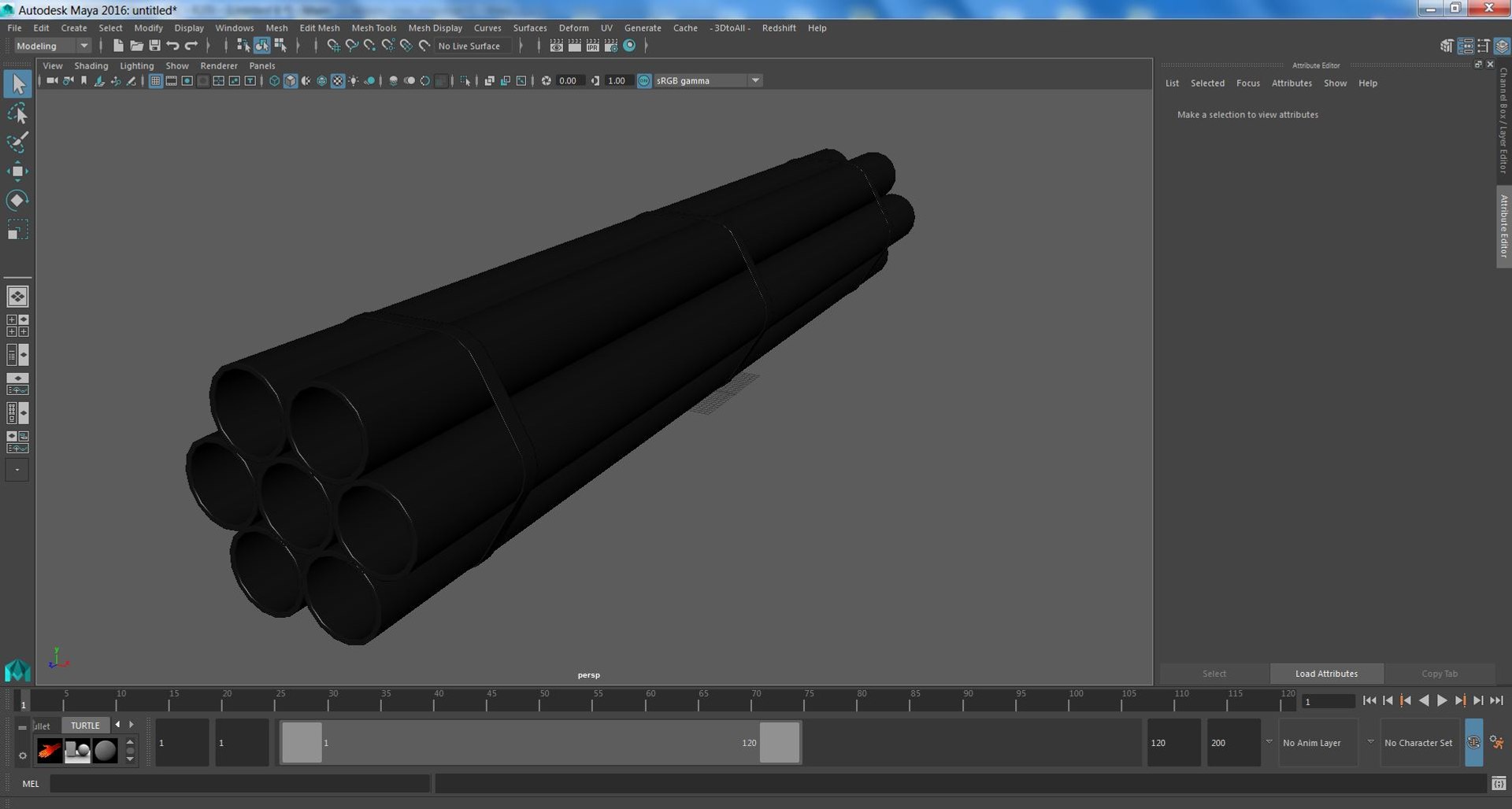 3D Thick Steel Pipes Bundle 2 Meters Model - TurboSquid 2211535