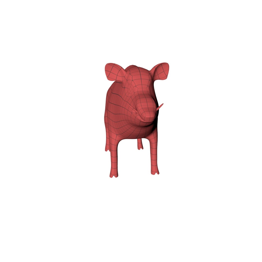 Base Mesh Wild Boar 3d Obj