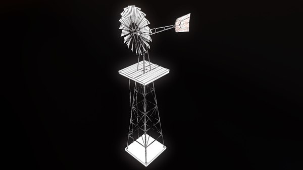 3D windmill pbr low-poly vr - TurboSquid 1285196