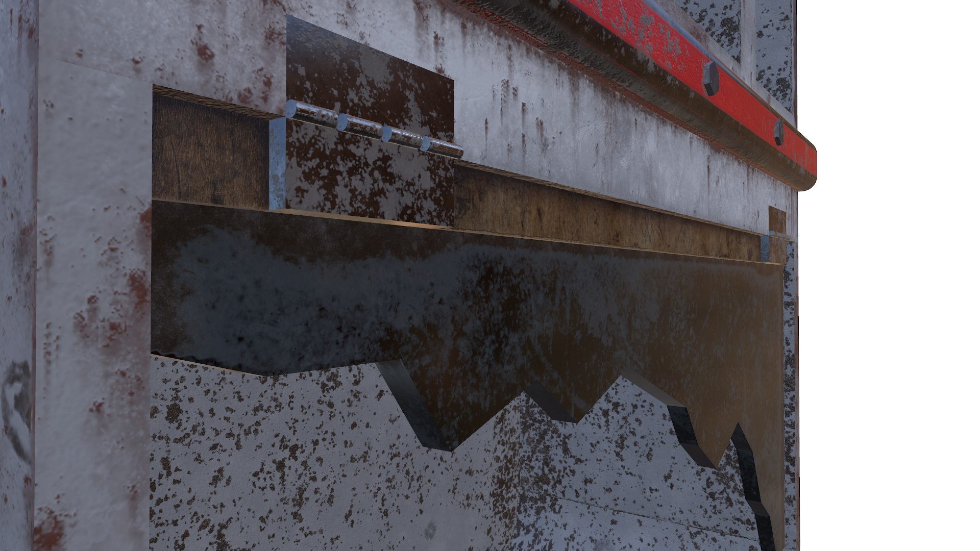 3d Model Rusty Aid Shelf