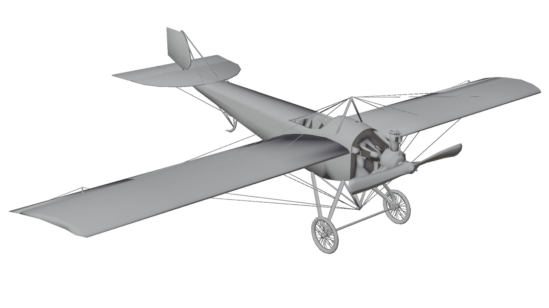 3D Eastbourne Mono Plane - TurboSquid 2240063