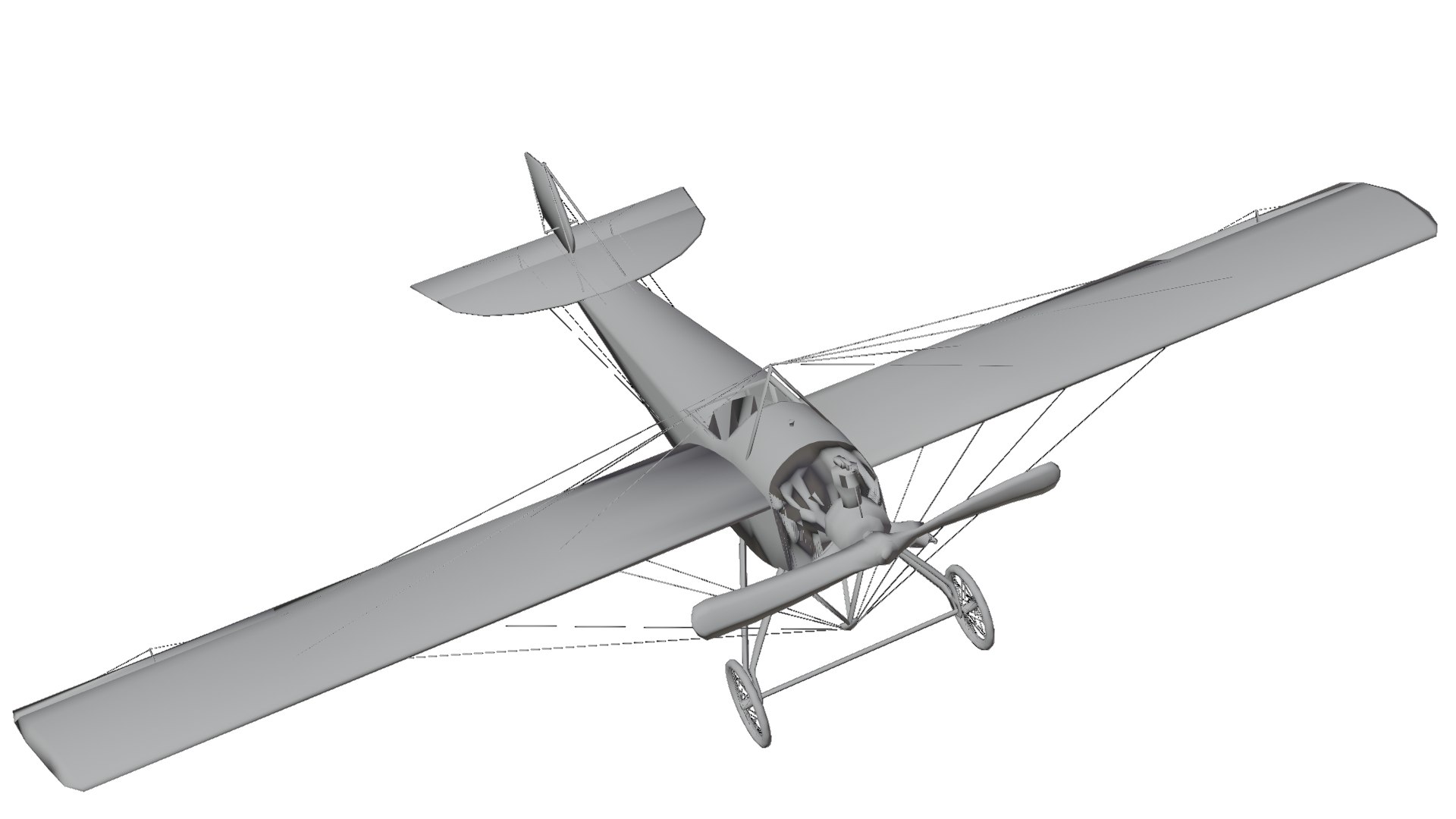 3D Eastbourne Mono Plane - TurboSquid 2240063