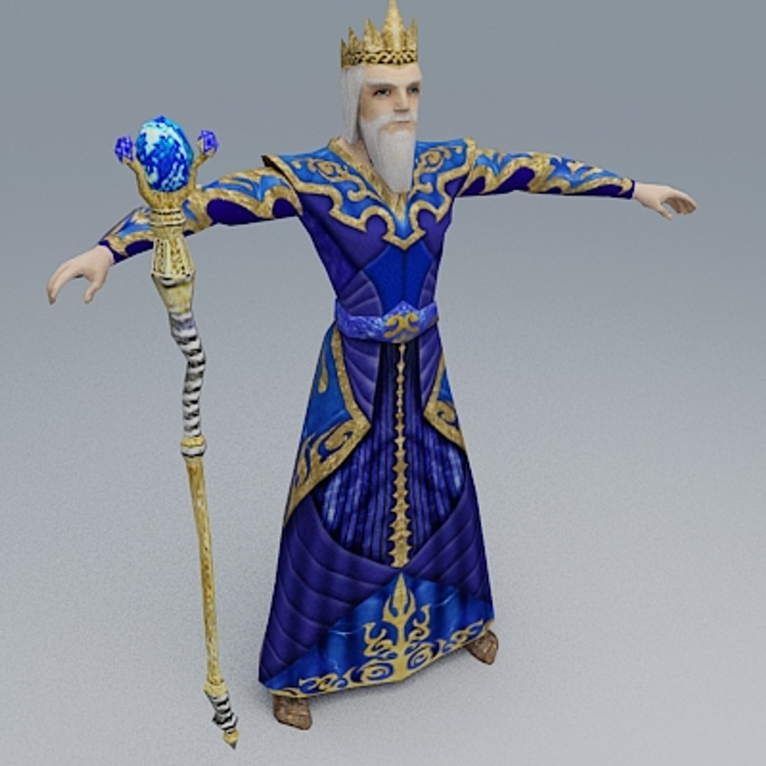 3d Water Mage Model