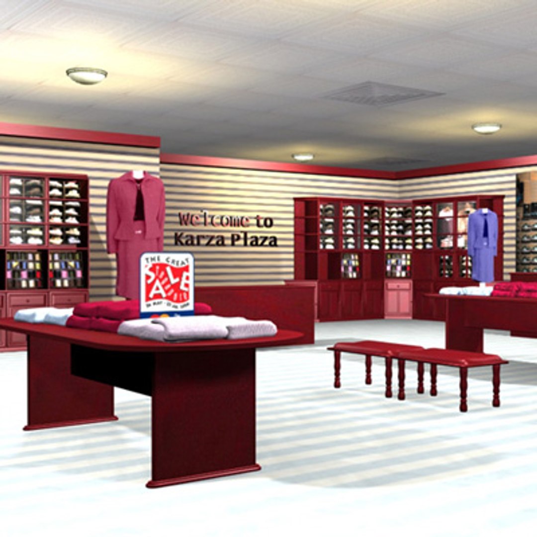 Scene Departmental Store - 3d Model