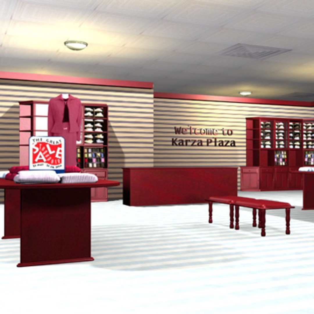 Scene Departmental Store - 3d Model