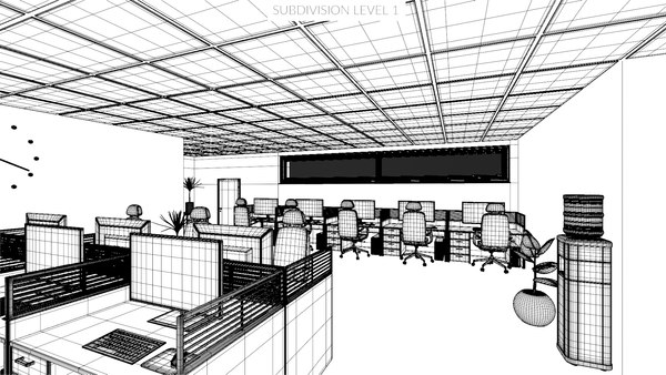 3D Office 4 - TurboSquid 1906848