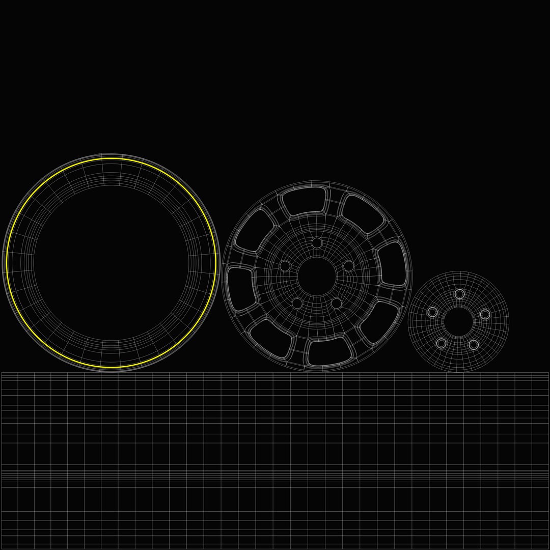Stock Car Wheel 3D Model - TurboSquid 1337081