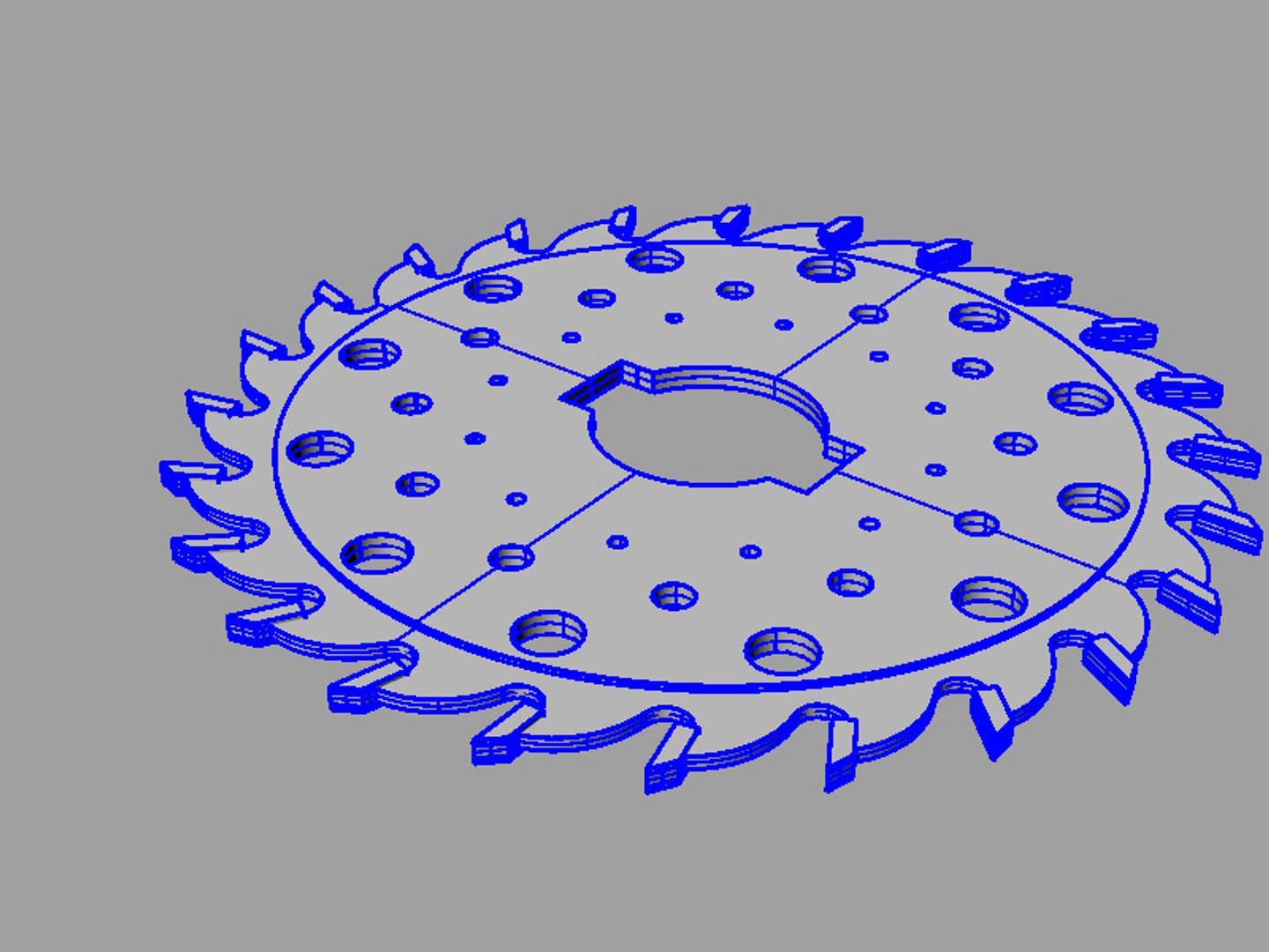 3d model saw blade