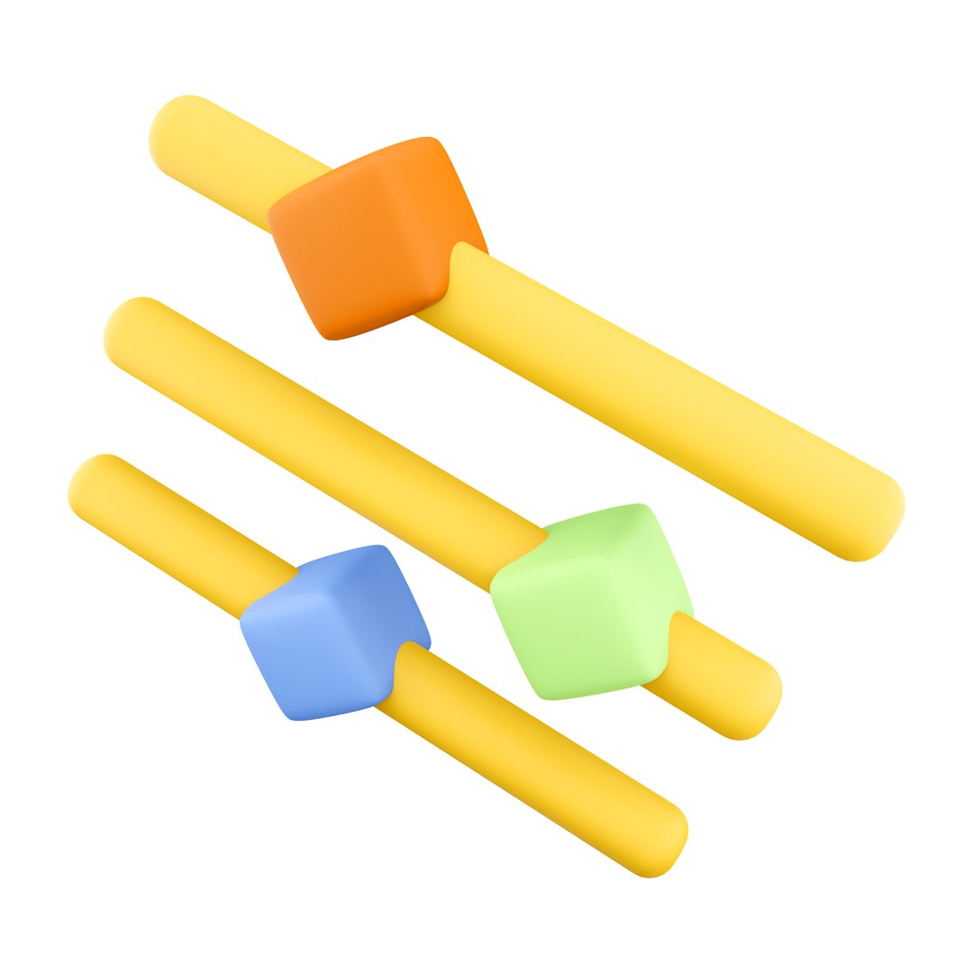 3D 3d Thin Line Slider Bar Eq Icon Model - TurboSquid 2075323