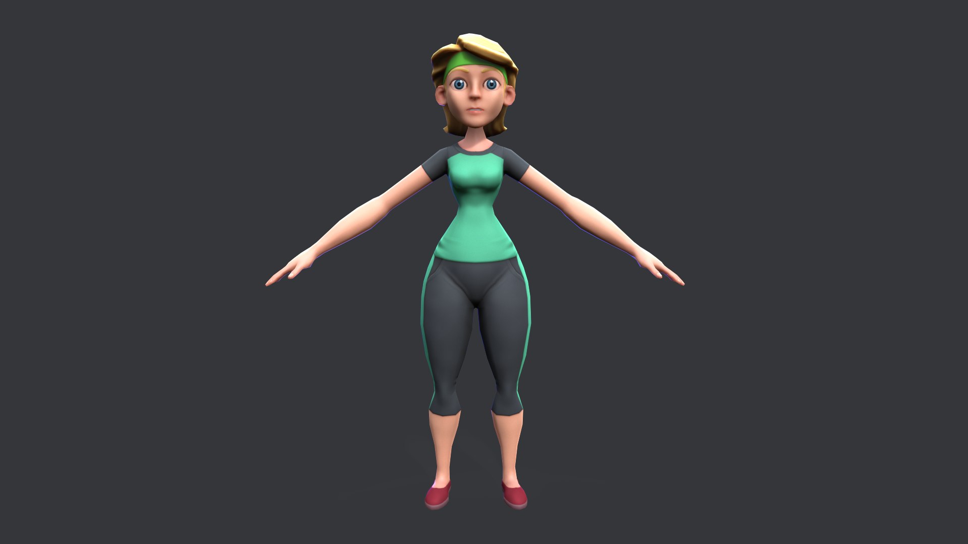 Stylized Sportish Mom 3D - TurboSquid 1874233
