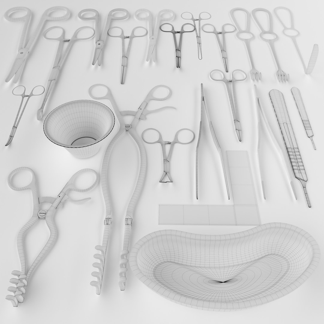 Surgical Instruments Set 3D Model - TurboSquid 1985530