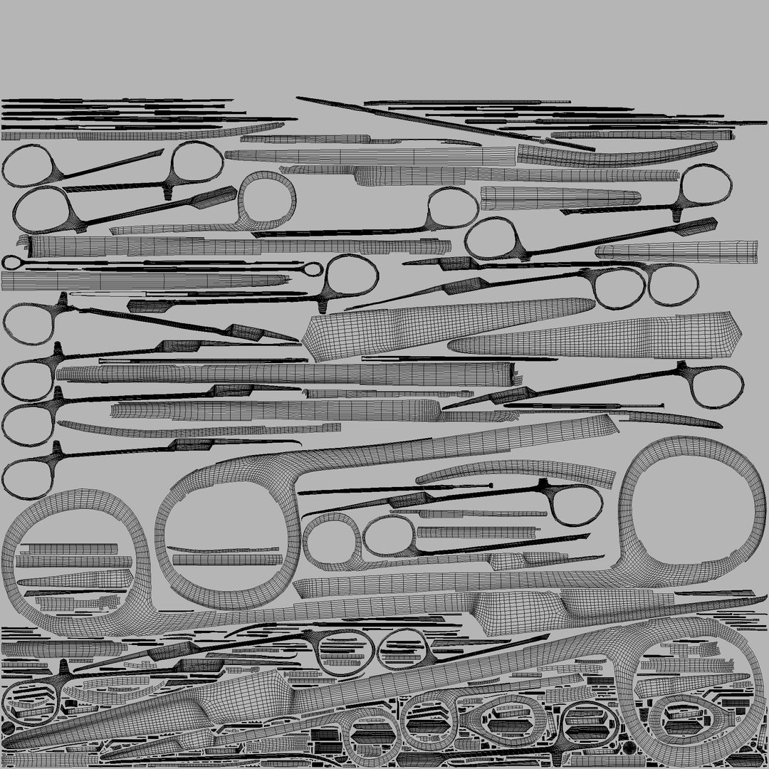 Surgical Instruments Set 3D Model - TurboSquid 1985530