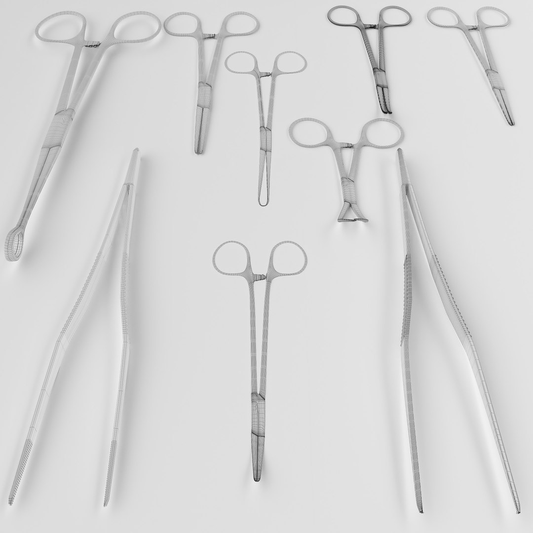 Surgical Instruments Set 3D Model - TurboSquid 1985530