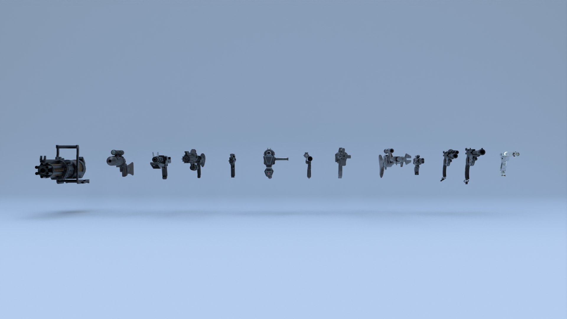 Ultimate Blaster Pack - High Definition 3D Model - TurboSquid 2185239