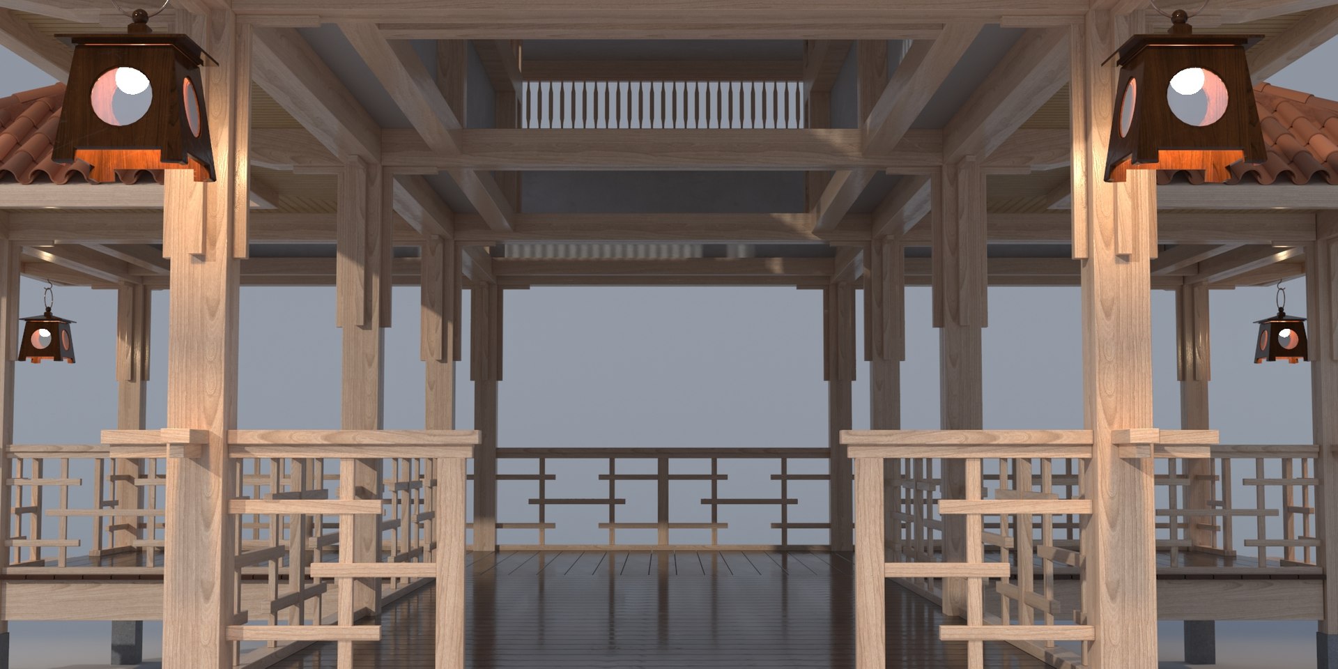 Traditional Tea House Model - TurboSquid 1548592