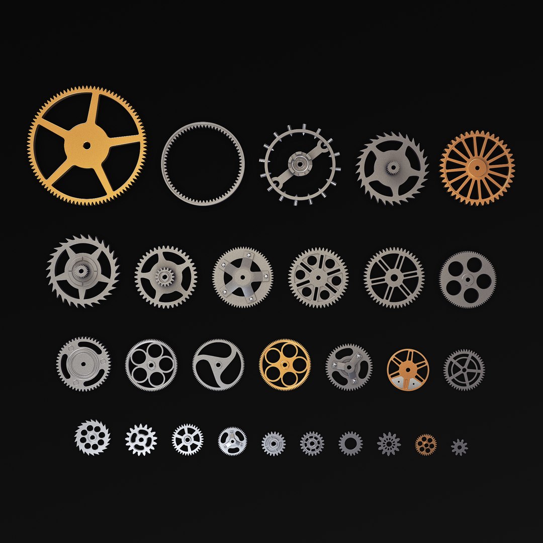 3D Model Gears Set V 3 - TurboSquid 1886794