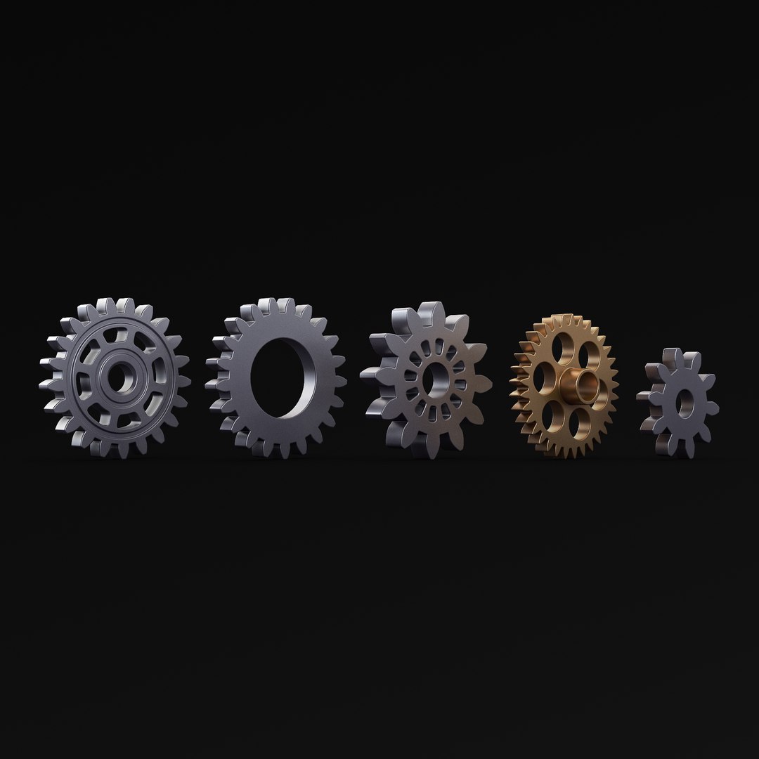 3D Model Gears Set V 3 - TurboSquid 1886794