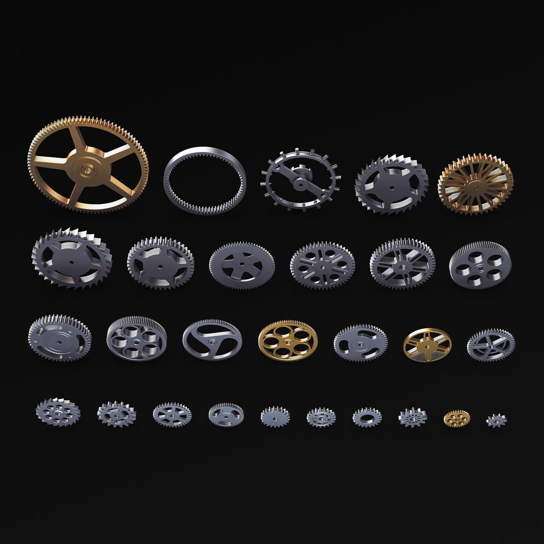 3D Model Gears Set V 3 - TurboSquid 1886794