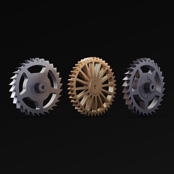 3D model Gears Set v 3 - TurboSquid 1886794