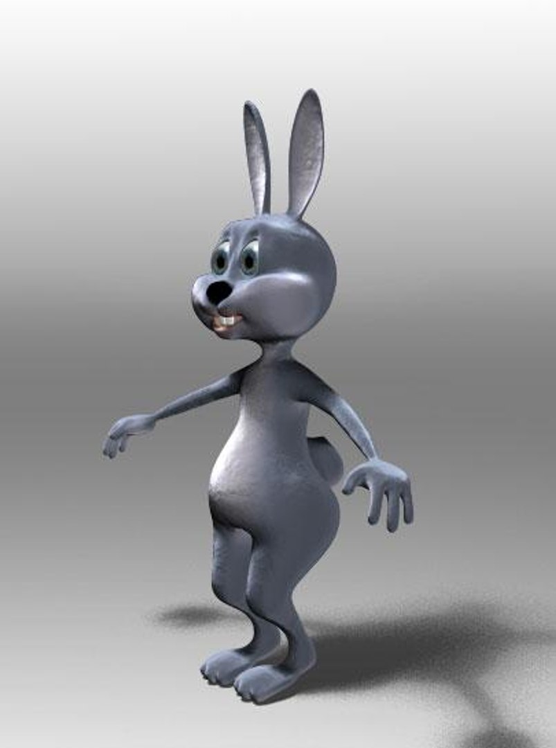 Cartoon Rabbit 3d Obj