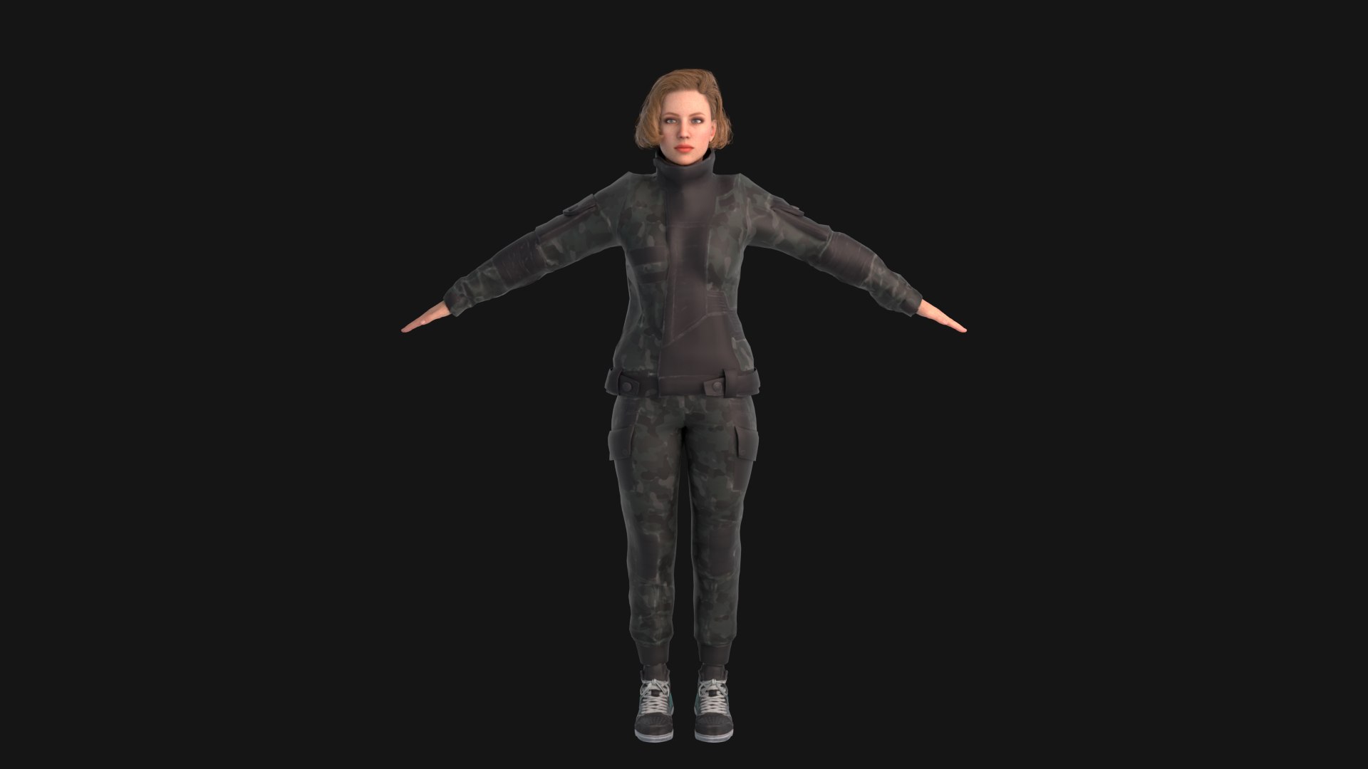 Pretty Woman In Down Jacket 3D Model - TurboSquid 2251490