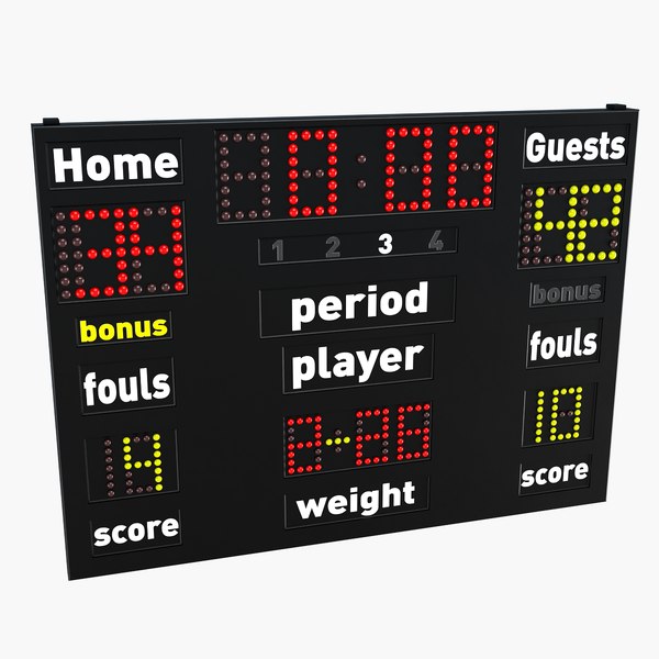 3D Scoreboard Models | TurboSquid