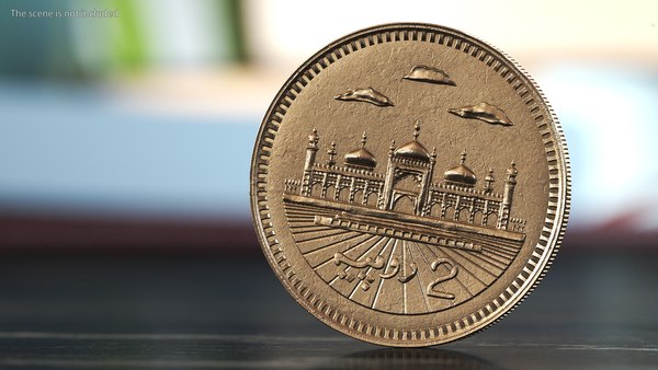 2 Pakistan Rupees Bronze model - TurboSquid 1868002