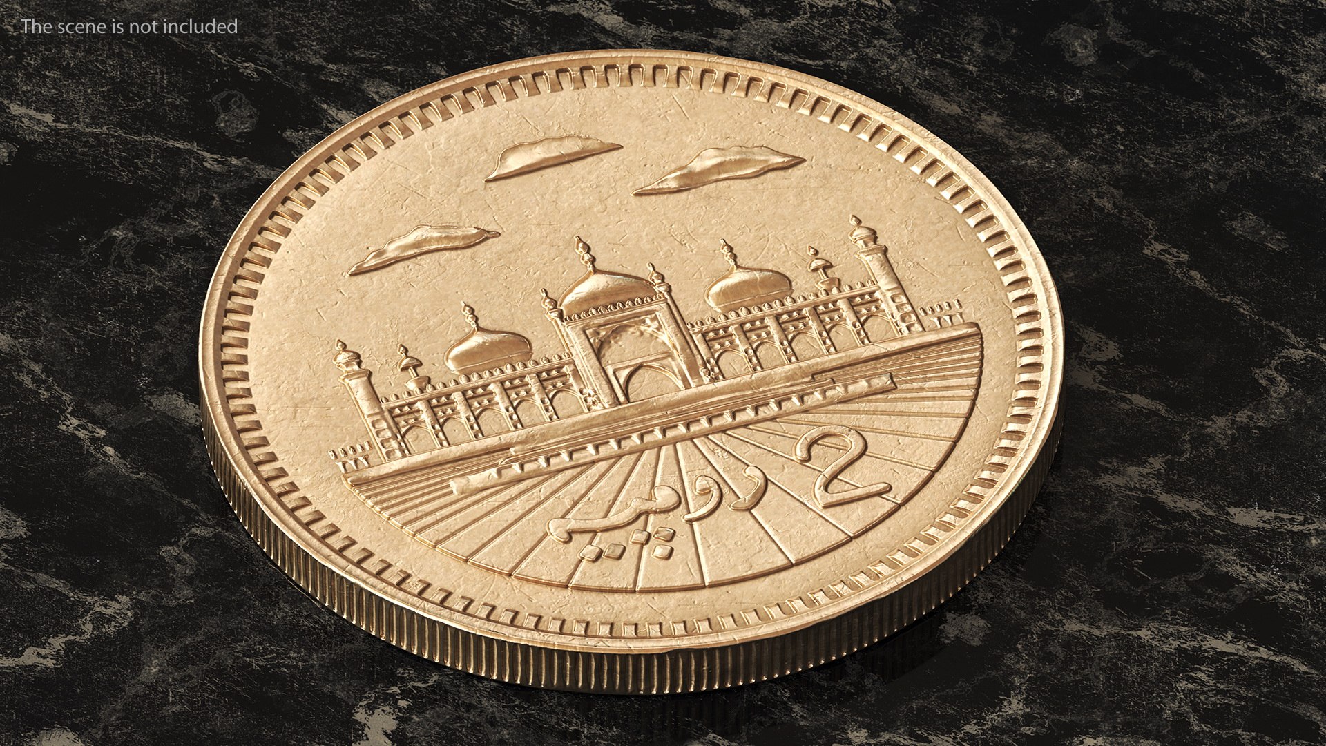 2 Pakistan Rupees Bronze Model - TurboSquid 1868002