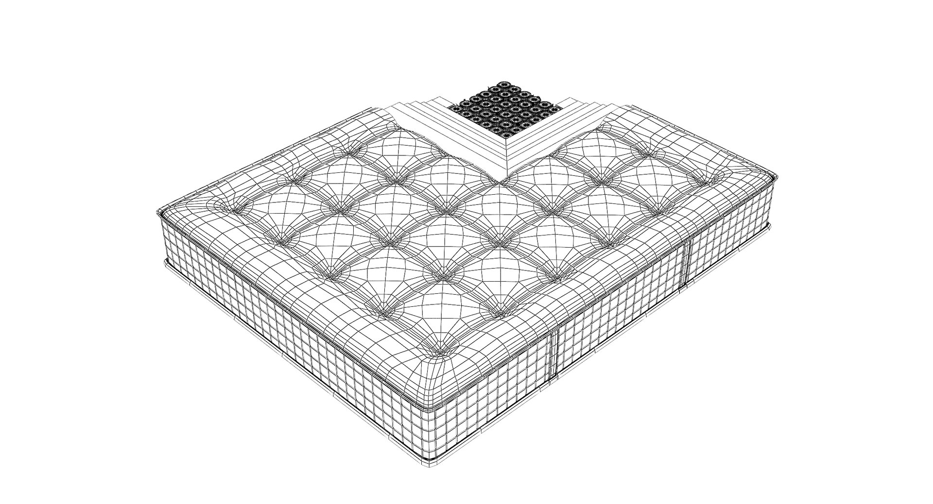 3D Model Mattress Structure Bed | 1148256 | TurboSquid