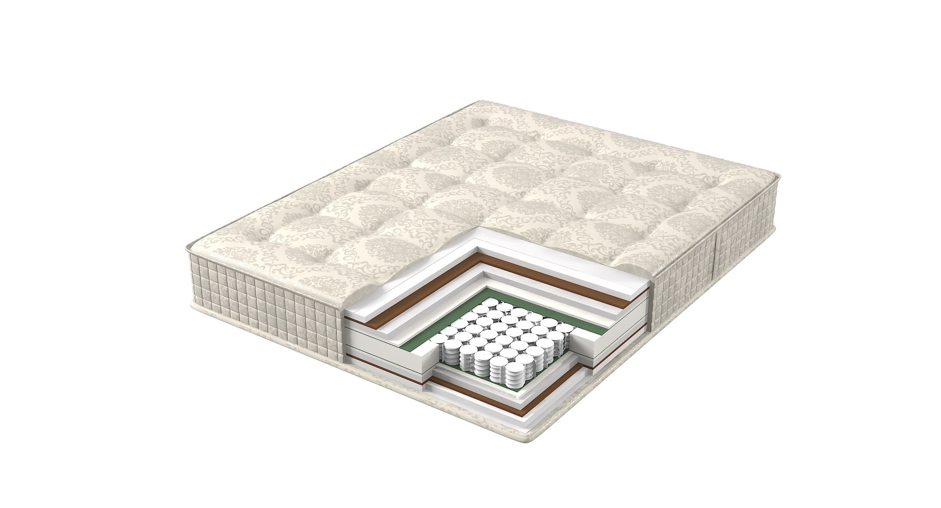3D Model Mattress Structure Bed | 1148256 | TurboSquid