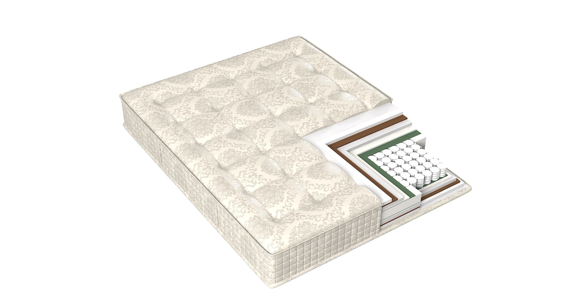 3D Model Mattress Structure Bed | 1148256 | TurboSquid