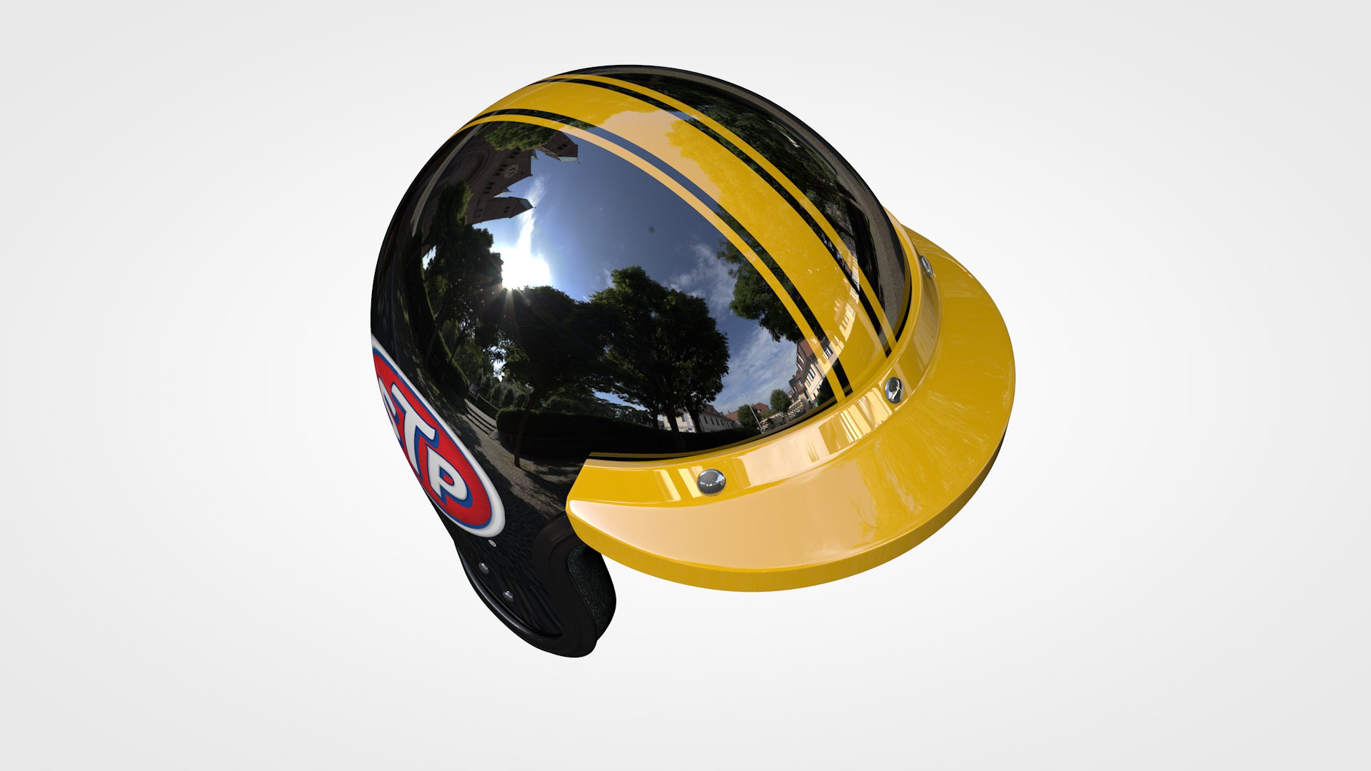 3D classic racing helmet model - TurboSquid 1176702