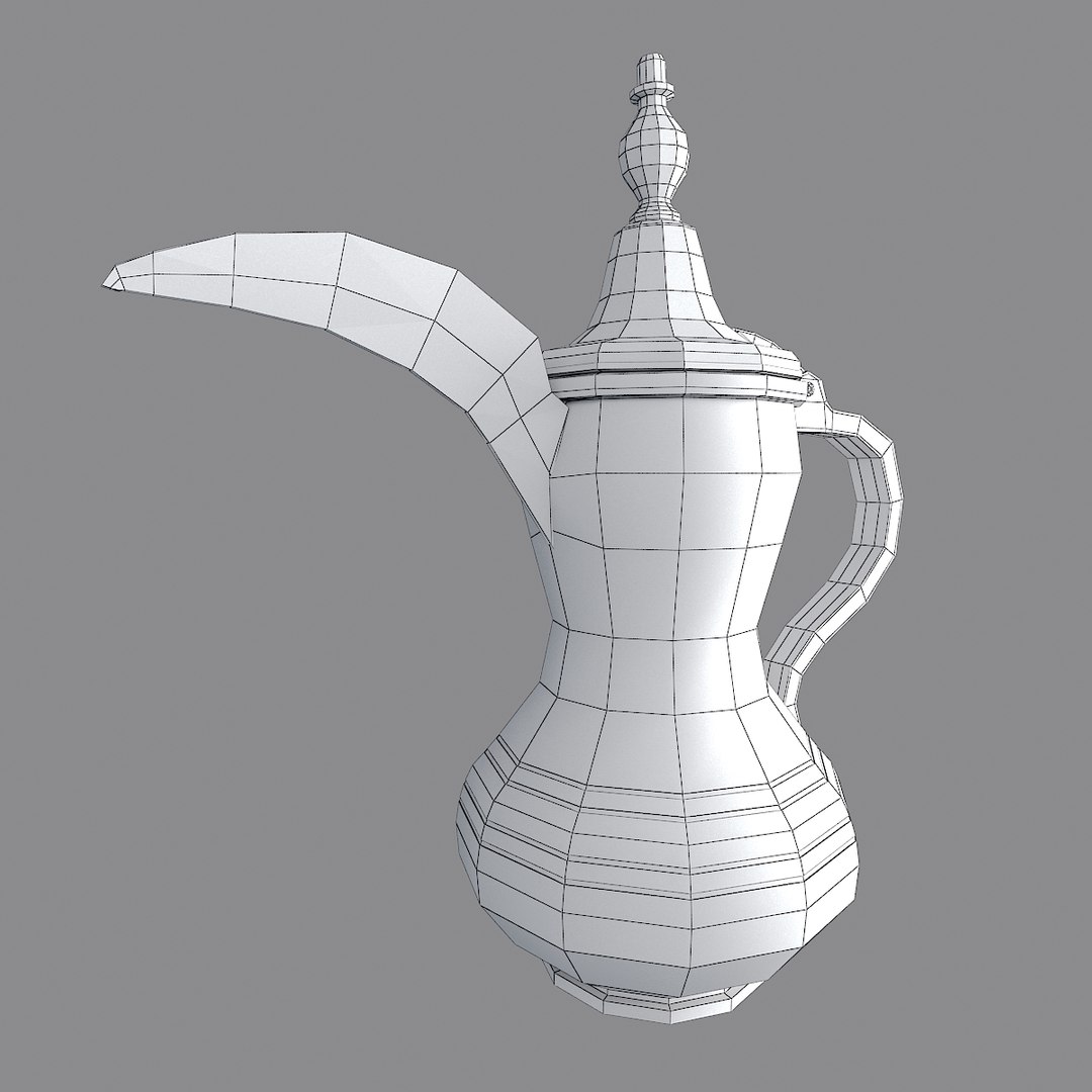 3d Model Arabic Teapot