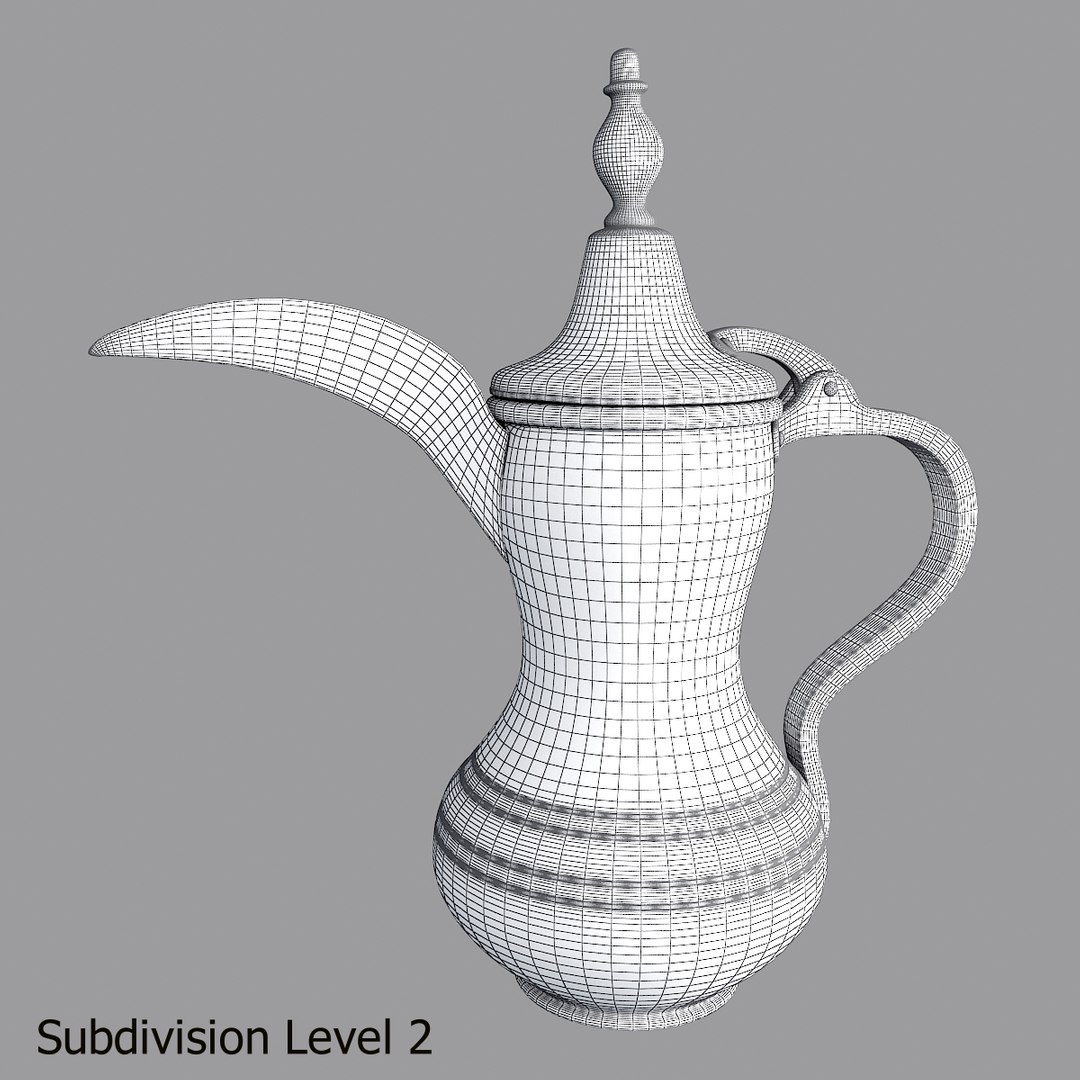 3d Model Arabic Teapot