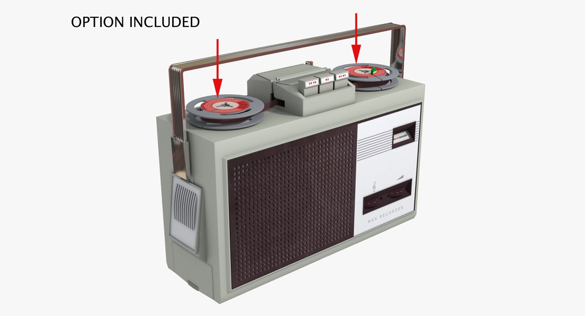 Tape Recorder 3D Model - TurboSquid 1274189