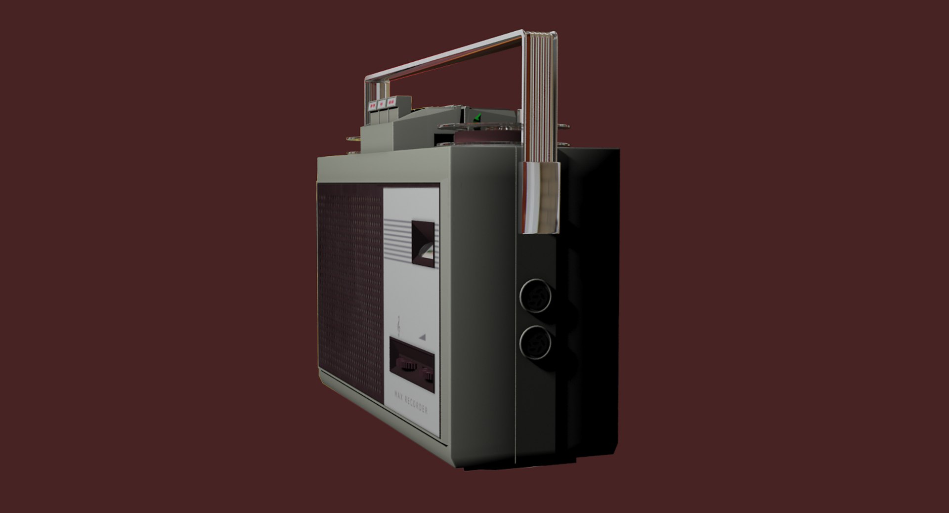 Tape Recorder 3D Model - TurboSquid 1274189