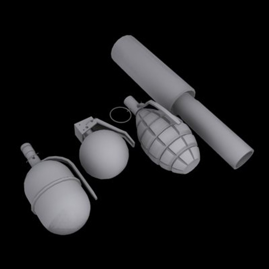 3d Model Grenade Bomb