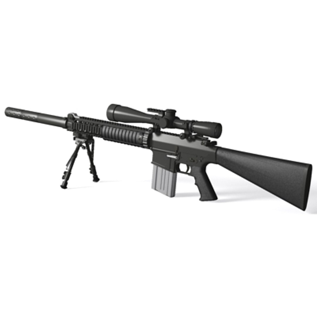3d Sr-25 Sniper Rifle
