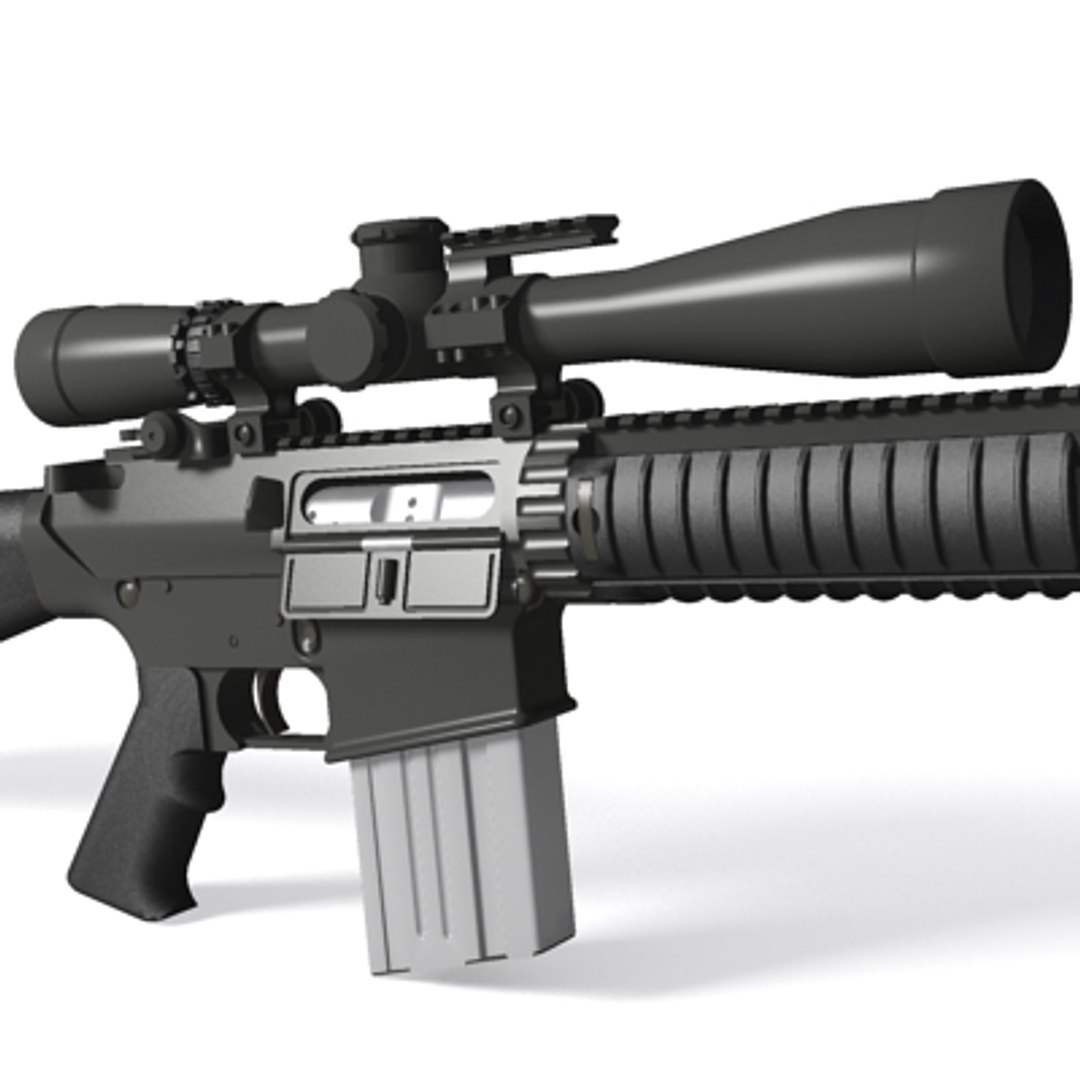 3d Sr-25 Sniper Rifle