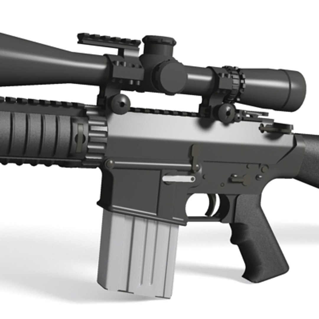 3d Sr-25 Sniper Rifle