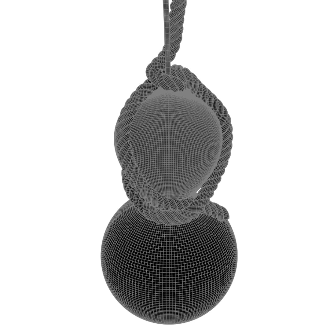 Globe Hanging Rope Bulb 3D Model - TurboSquid 1559864