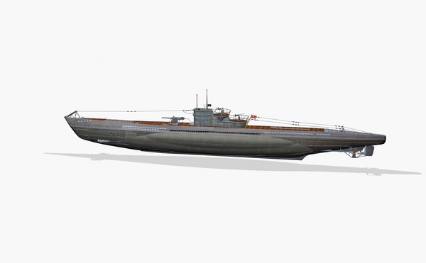 german u-boat type vii 3d max