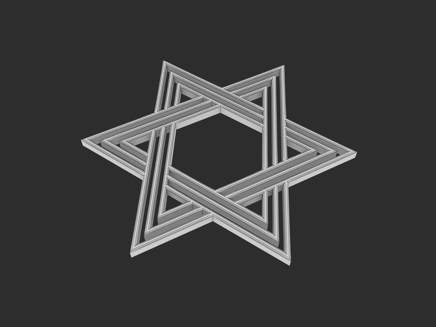 3D Star David - TurboSquid 1429780