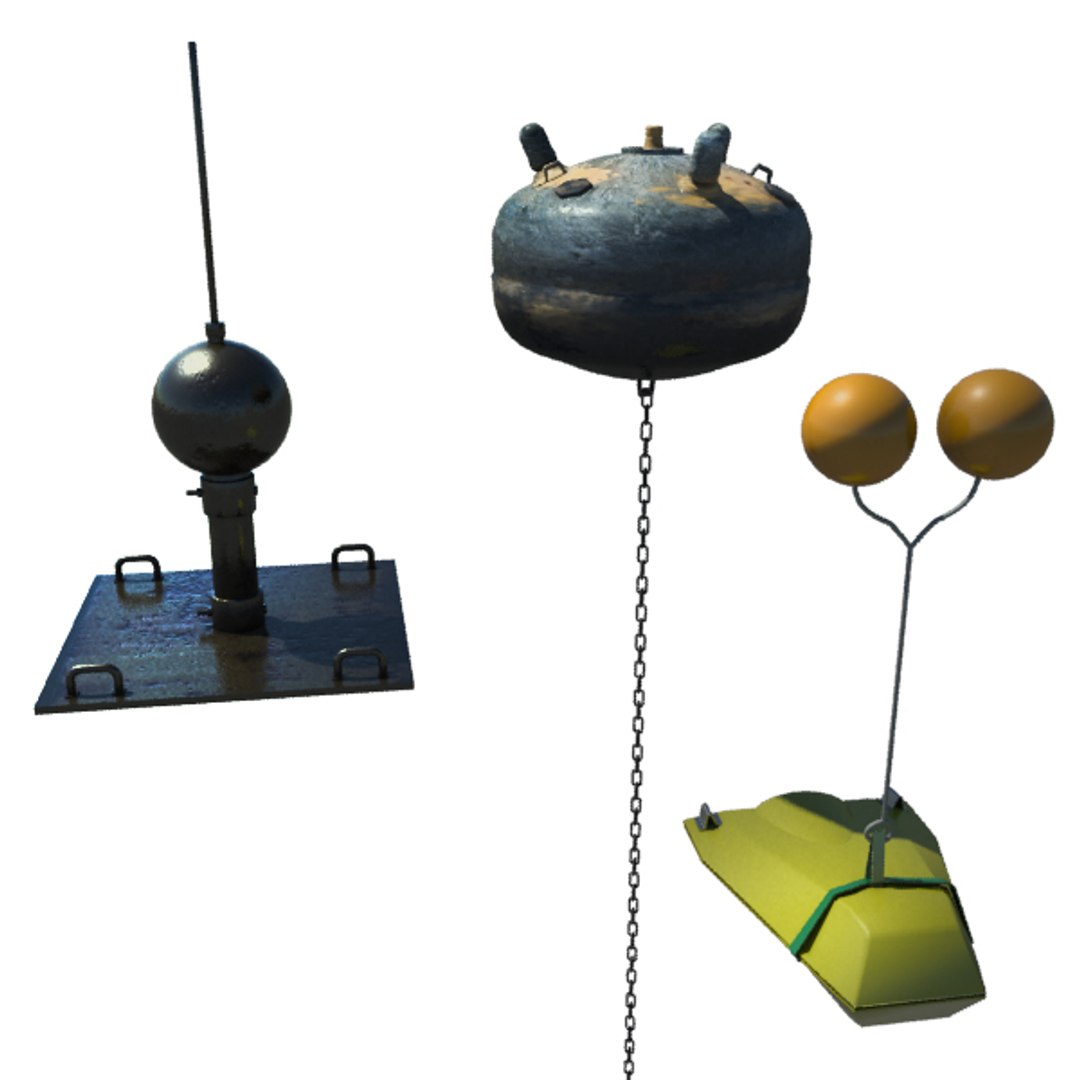 3d Model Mines - Bombs