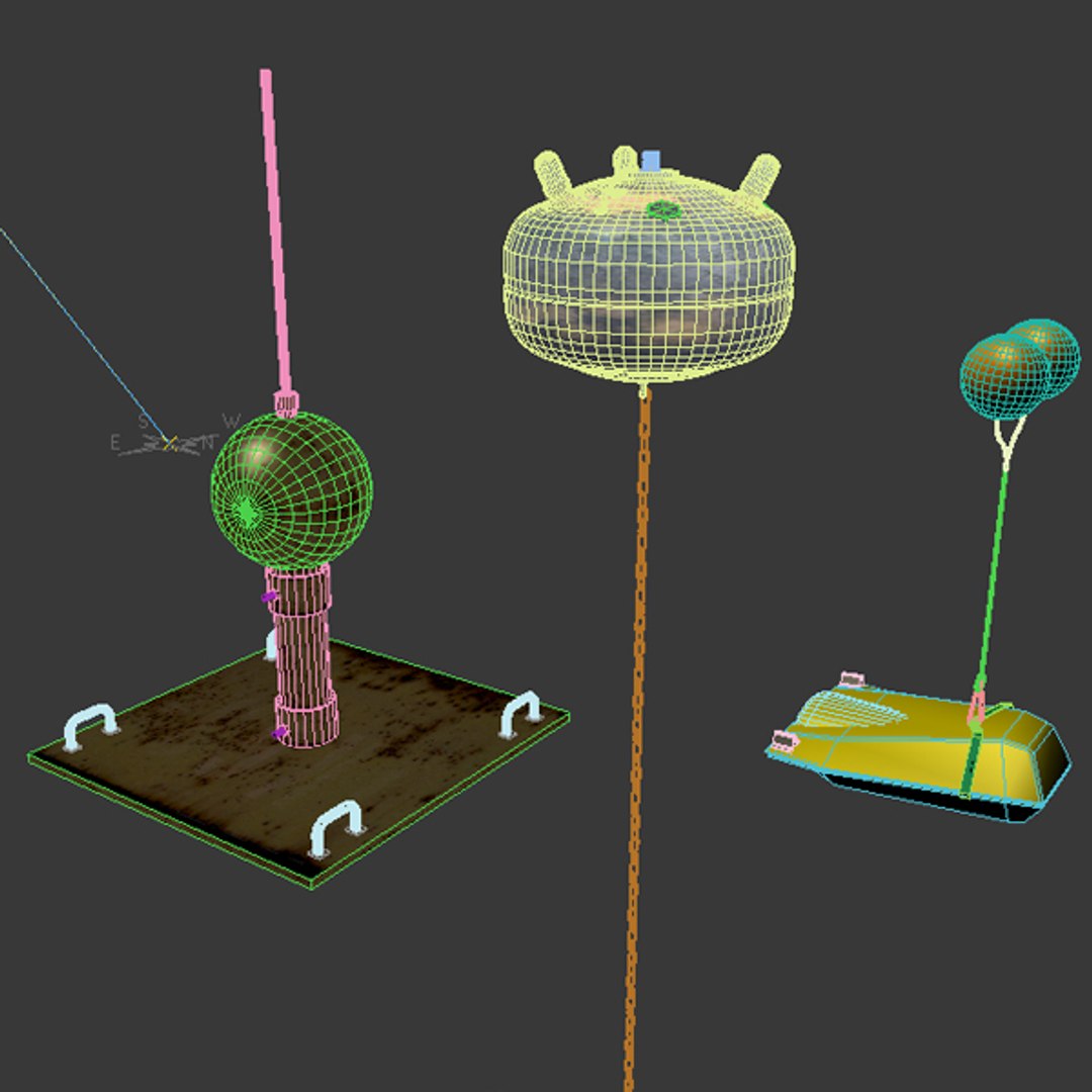 3d Model Mines - Bombs