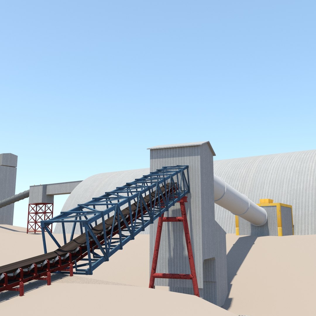 Industrial Processing Units Buildings 3d 3ds